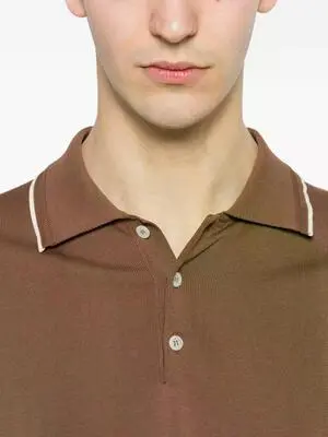 Canali Piped Polo Shirt