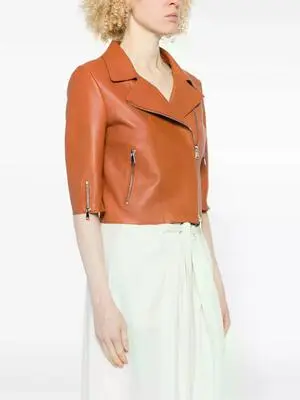 THE JACK LEATHERS Leather Zip Jacket