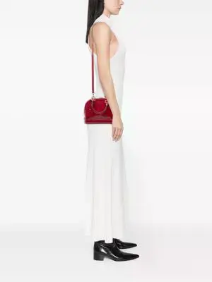LOUIS VUITTON 2015 Monogram Vernis Alma Bb - Red