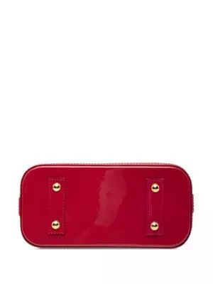 LOUIS VUITTON 2015 Monogram Vernis Alma Bb - Red