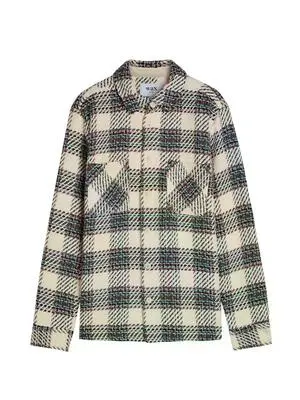 WAX LONDON Whiting Patterned Overshirt - Neutrals