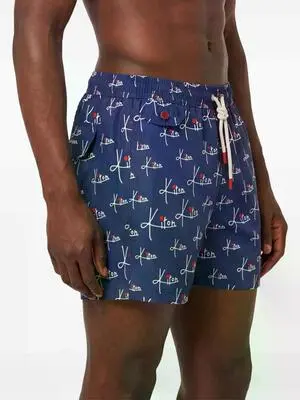 Kiton Patterned Swim Shorts