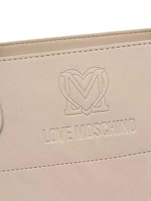 Moschino Embossed Tote - Neutrals