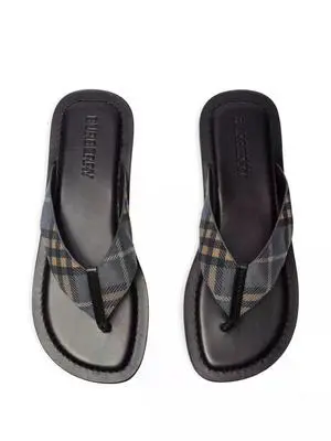 Burberry Check Pavilion Sandals - Blue