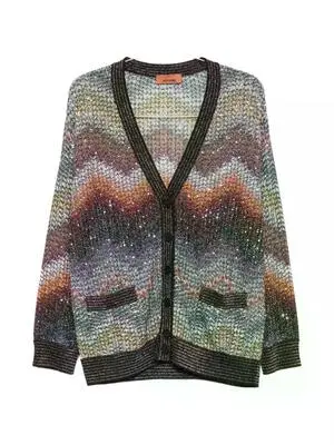 Missoni Sequinned Cardigan - Brown