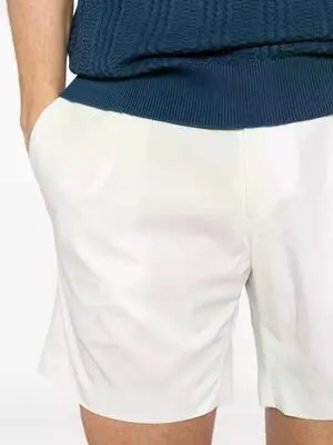 Karl Lagerfeld Pleated Pocket Shorts - Neutrals