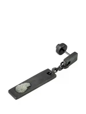 PARTS OF FOUR Plate Dangle Earring - Black