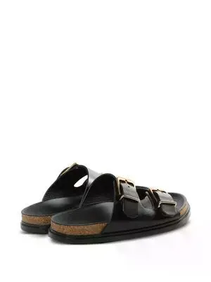 THE ROW Buckle Strap Sandals - Black