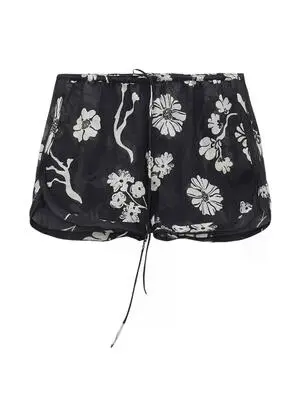 Dorothee Schumacher Floral-print Drawstring Shorts - Blue