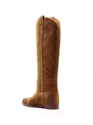 VIA ROMA 15 Stitching Knee-high Boots - Brown