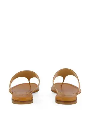 FRANCESCO RUSSO Leather Flat Sandals