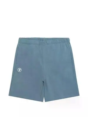 AAPE BY *A BATHING APE Logo Shorts - Blue
