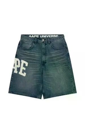 Aape By *a Bathing Ape Denim Shorts For Men