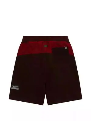 AAPE BY *A BATHING APE Panel Logo Shorts - Red