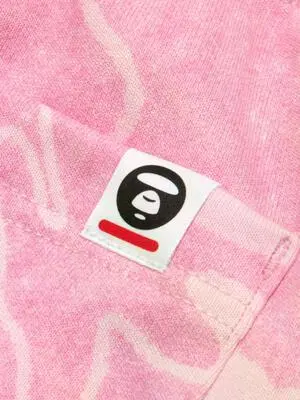 AAPE BY *A BATHING APE Logo Print Shorts - Pink