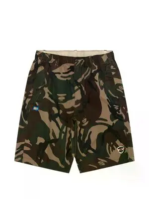 AAPE BY *A BATHING APE Camouflage-print Shorts - Green