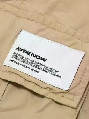 AAPE BY *A BATHING APE Cotton Cargo Shorts - Neutrals