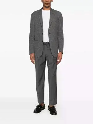 BRIGLIA 1949 Drawstring Pleated Trousers - Grey