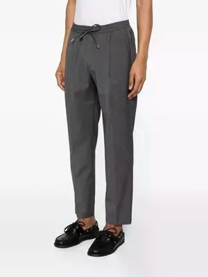 BRIGLIA 1949 Drawstring Pleated Trousers - Grey