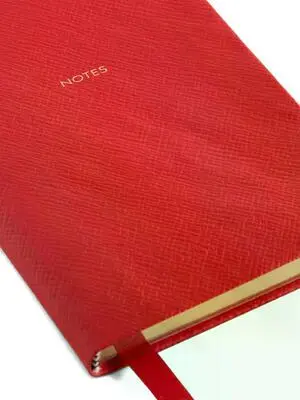 Smythson Chelsea Panama Leather Notebook