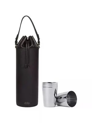 Smythson Panama Drawstring Wine Bag