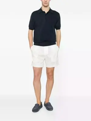 Canali Textured Polo Shirt