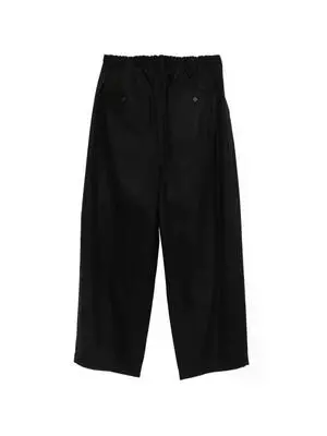 Comme Des Garçons Elasticated-waistband Trousers - Black