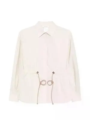 Max Mara Drawstring-waist Shirt - Neutrals