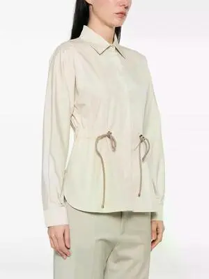 Max Mara Drawstring-waist Shirt - Neutrals