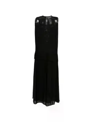 Sportmax Sleeveless Midi Dress - Black