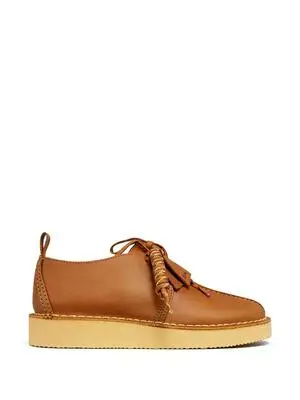 Clarks Lace-up Boots With Logo Detail - Brown