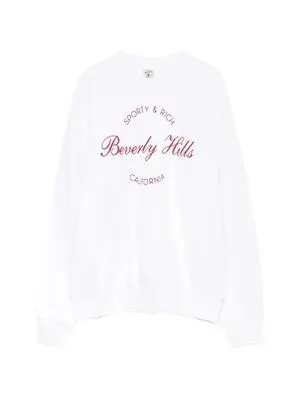 SPORTY & RICH Printed Sweatshirt - White