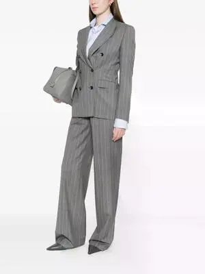 Tagliatore Pinstripe Double-breasted Suit - Grey