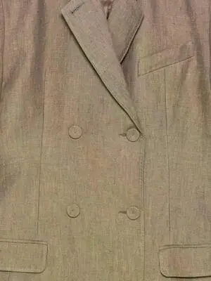 Mark Kenly Domino Tan Jenia Double-breasted Jacket