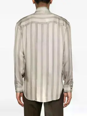 Emporio Armani Striped Shirt - Neutrals