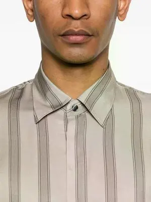 Emporio Armani Striped Shirt - Neutrals