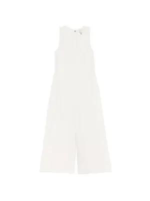 Calvin Klein V-neck Sleeveless Jumpsuit - Neutrals