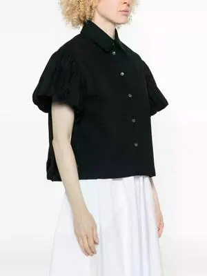 COLLECTION PRIVEE? Ruffled-sleeve Shirt