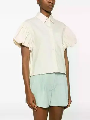 COLLECTION PRIVEE? Ruched-sleeve Shirt