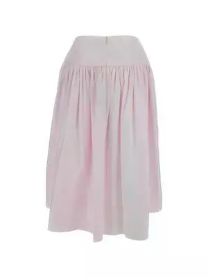 Simone Rocha Gathered Midi Skirt - Pink