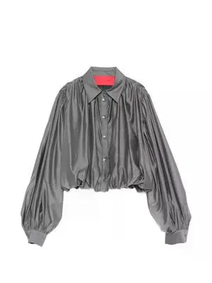 VIRGINIA BIZZI Balloon-sleeve Blouse - Grey