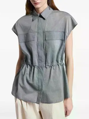 Peserico Drawstring Shirt - Blue