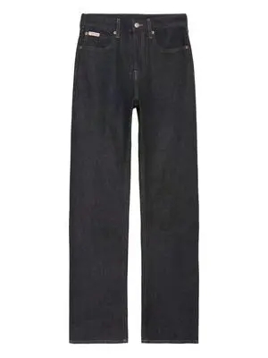 Calvin Klein Topstitched Trousers - Blue