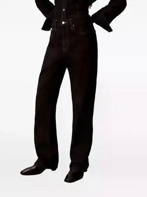 Calvin Klein Topstitched Trousers - Blue