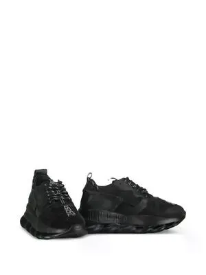 Versace Logo-detail Sneakers - Black