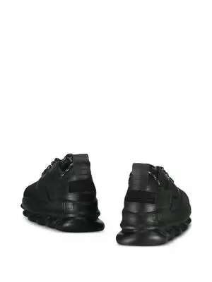 Versace Logo-detail Sneakers - Black