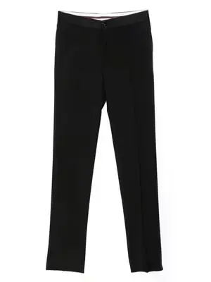 Canali Pressed-crease Trousers - Black
