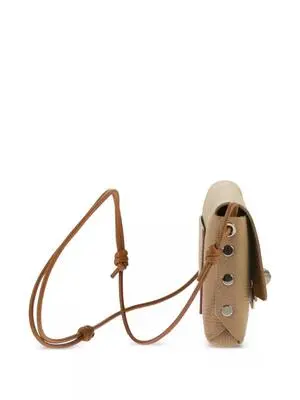 ZANELLATO Small Lettera Leather Crossbody Bag - Neutrals
