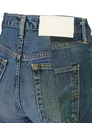 E.L.V. DENIM Slit Wide-leg Arcola Jeans - Blue