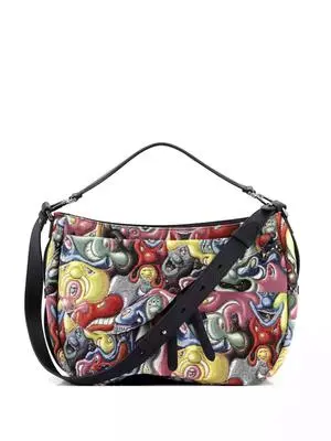 Dior Kenny Scharf Saddle Soft Bag Jacquard Printed Canvas - Multicolour